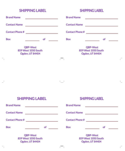 30 Free Printable Shipping Label Templates (Word, PDF)