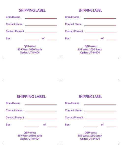 30 Free Printable Shipping Label Templates (Word, PDF)