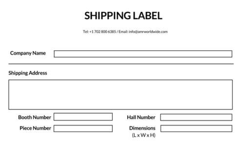 30 Free Printable Shipping Label Templates (Word, PDF)