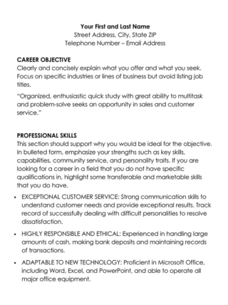 34 Perfect Customer Service Resume Examples
