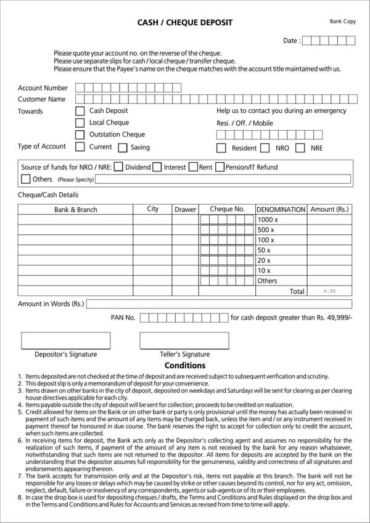34 Blank Deposit Slip Templates and Examples