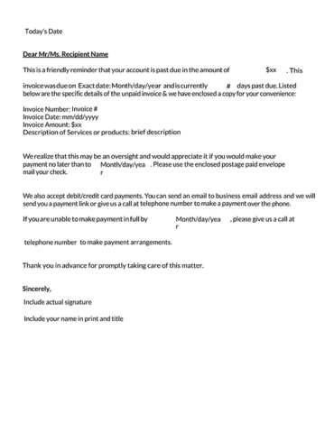 How to Word a Collection Letter: 32 Examples