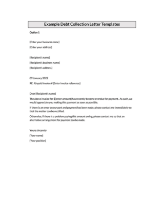 How to Word a Collection Letter: 32 Examples