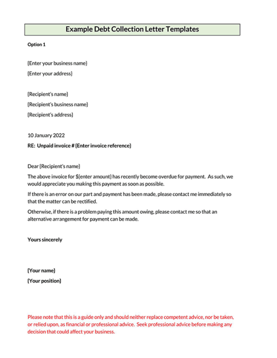 How to Word a Collection Letter: 32 Examples (Free Template)