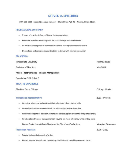 50 Free College Resume Templates for Students (Examples)