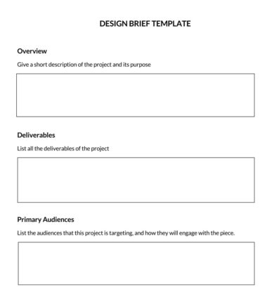 32 Free Design Brief Templates and Examples