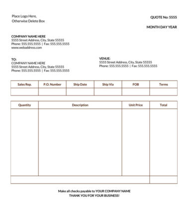 50+ Free Quote Templates (Word, Excel, PDF)