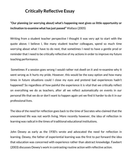 How to Write a Reflective Essay | 48 Essay Examples