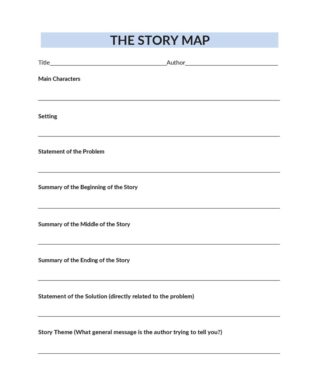 38 Free Story Map Templates for PDF and Word