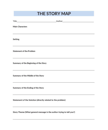 38 Free Story Map Templates for PDF and Word