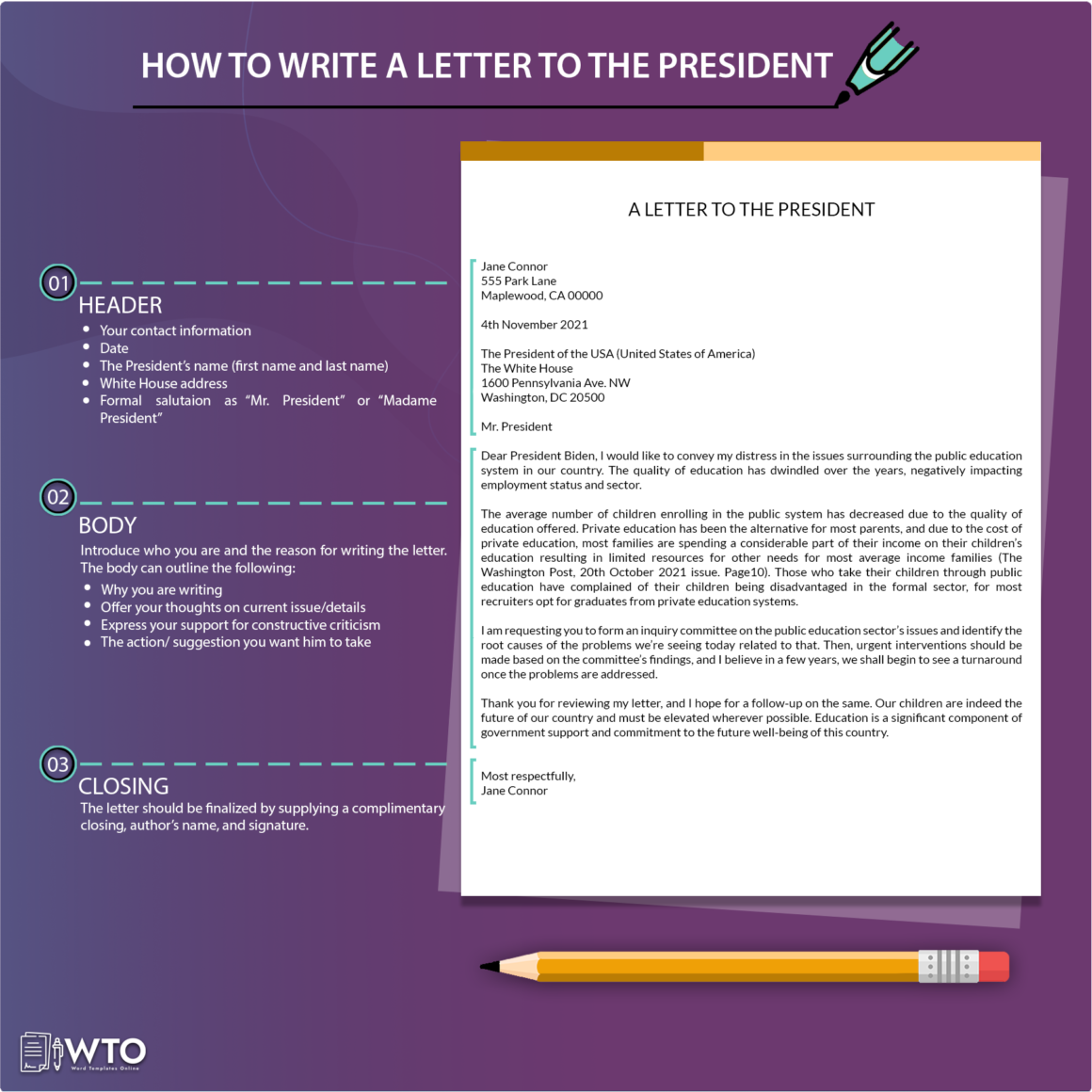 How to Write a Letter to the President (Free Template)