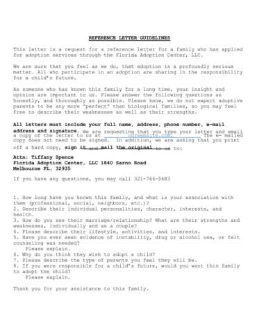 22 Adoption Reference Letter Samples (How to Write)