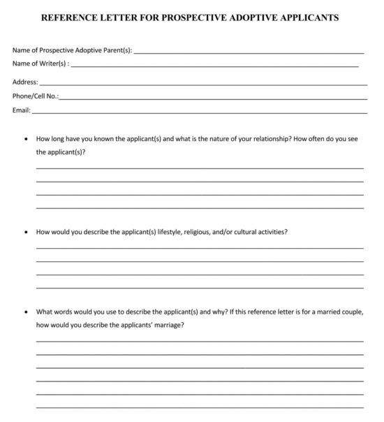 22 Adoption Reference Letter Samples (How to Write) + Tips