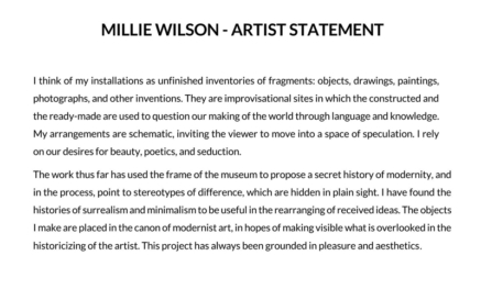 Artist Statement: How to Write (30 Best Examples)