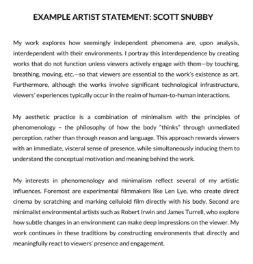 Artist Statement: How to Write (30 Best Examples)
