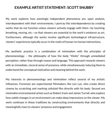 Artist Statement: How to Write (30 Best Examples + Tips)