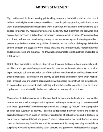 Artist Statement: How to Write (30 Best Examples)