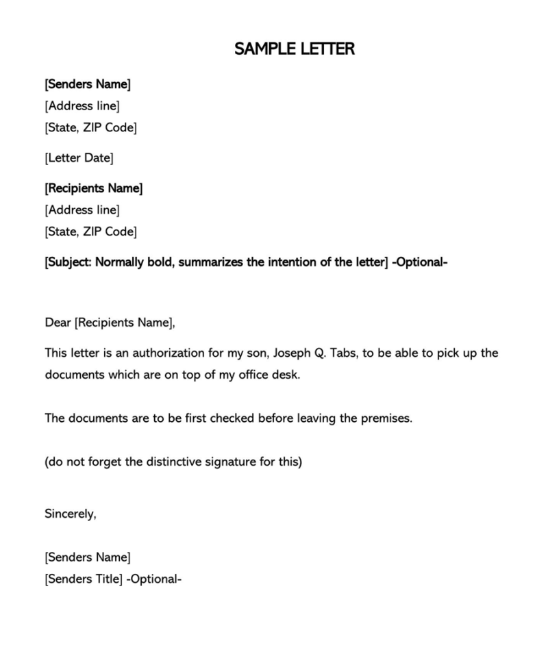 How to Write an Authorization Letter (Format, Sample Letters)