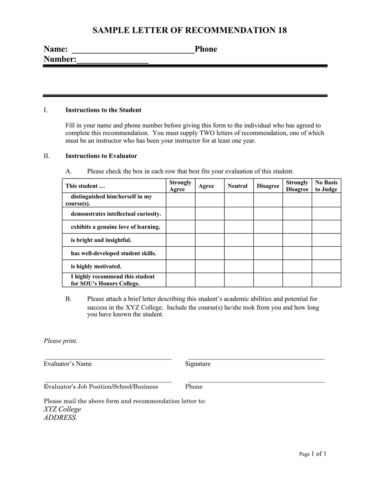 20 Best College Recommendation Letter Samples [Guide & Tips]