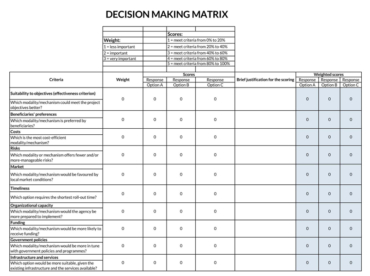 26 Professional Decision Matrix Templates (Word, Excel)