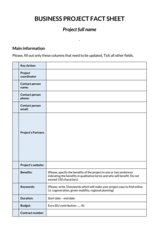14 Free Fact Sheet Templates, Examples, and Designs
