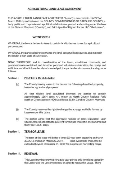 Free Land Lease Agreement Templates (Basic Terms & Format)