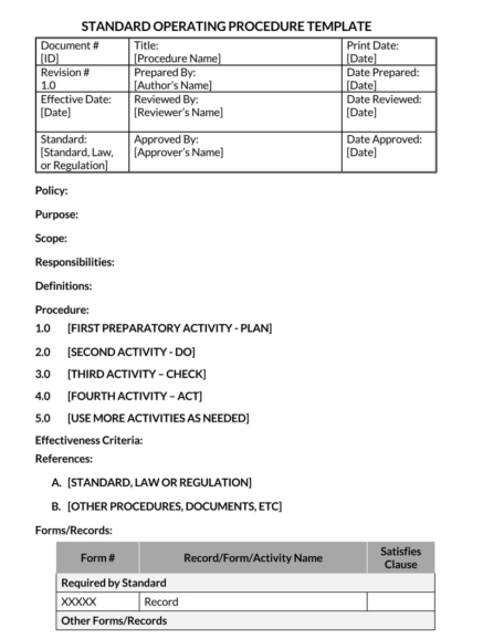 35+ Free SOP Templates | How to Write [Expert Guide]
