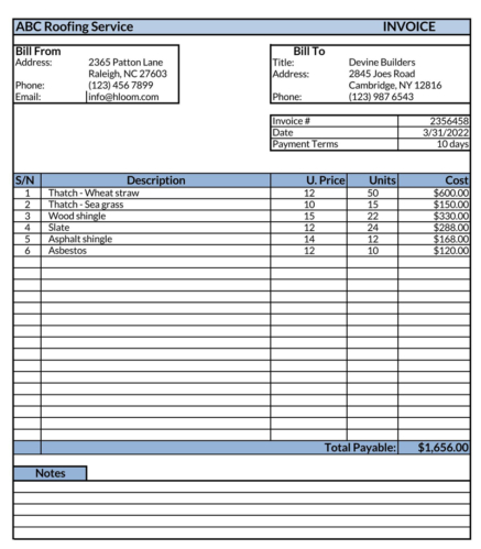 23 Free Service Invoice Templates - (Word, Excel)