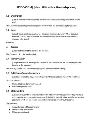 20 Productive Use Case Templates and Examples | Word, PDF