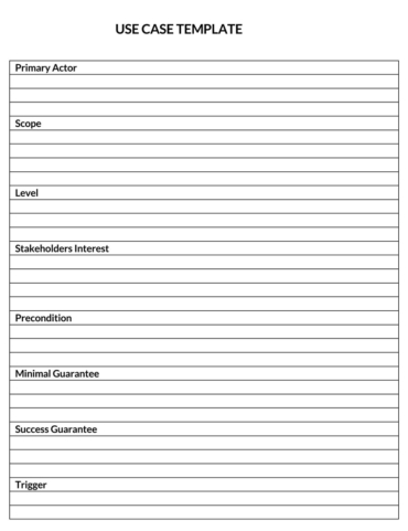 20 Productive Use Case Templates and Examples | Word, PDF