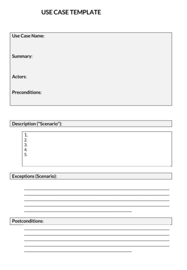 20 Productive Use Case Templates and Examples | Word, PDF