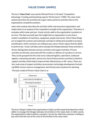 24 Free Value Chain Analysis Templates (Editable)