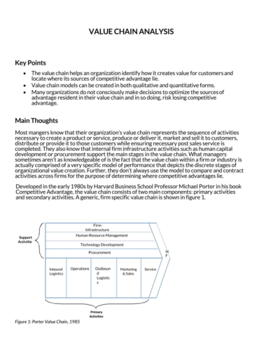 24 Free Value Chain Analysis Templates (Editable)