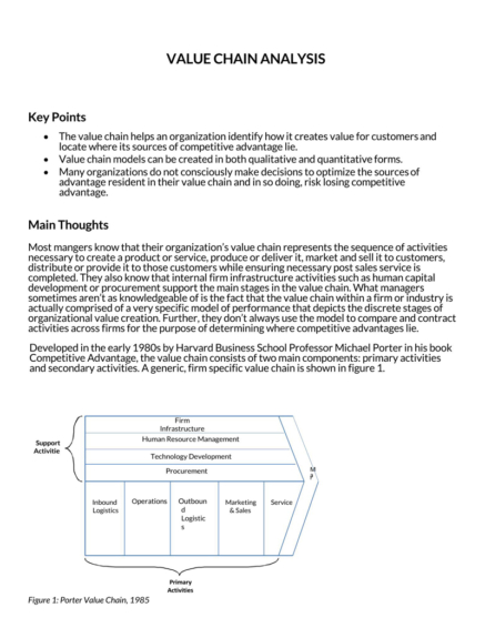 24 Free Value Chain Analysis Templates (Editable)