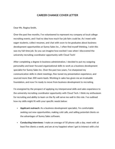 Career Change Cover Letter: How to Write (20 Best Examples)