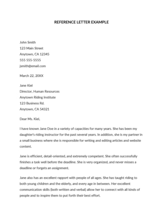 30 Best Reference Letter Examples [Writing Tips]