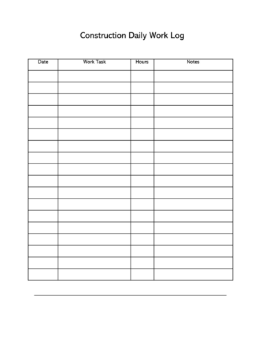 30 Free Daily Activity Log Templates (Excel, Word, PDF)