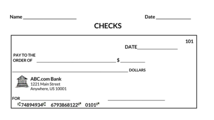 Free Fillable Blank Check Templates (How to Fill) - Word, PDF