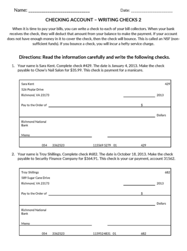 Free Fillable Blank Check Templates (How to Fill) - Word, PDF