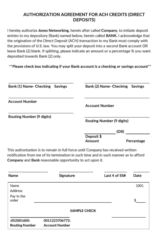 Free Fillable Blank Check Templates (How to Fill) - Word, PDF