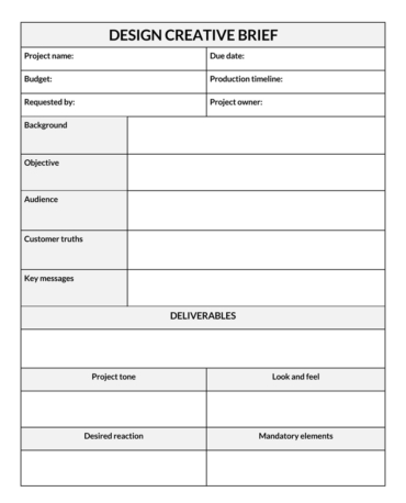 28 Free Creative Brief Templates - How to Write (Examples)