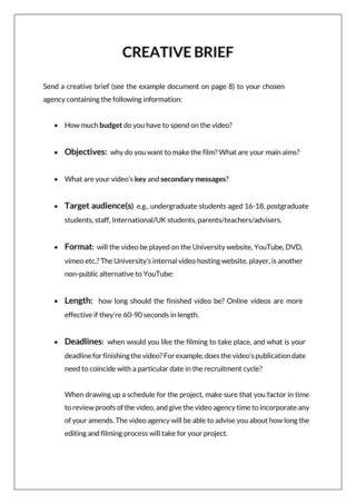 28 Free Creative Brief Templates - How to Write (Examples)