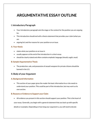 35 Free Essay Outline Templates | How to Write (9 Types)