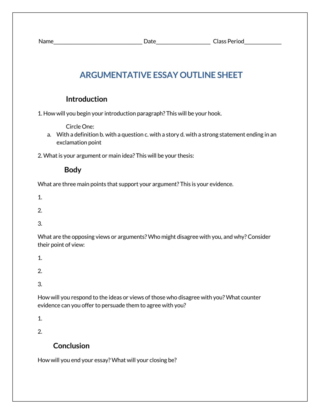 35 Free Essay Outline Templates | How to Write (9 Types)