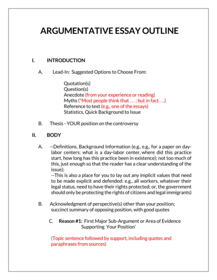 35 Free Essay Outline Templates | How to Write (9 Types)