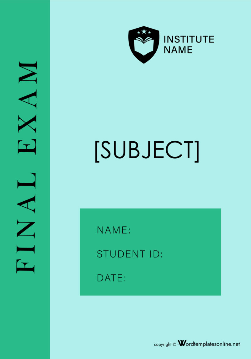 48 Amazing Cover Page Examples & Templates | Word, AI, PDF