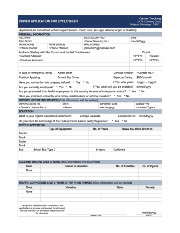 22 Free Job Application Forms (Templates) - Word, PDF