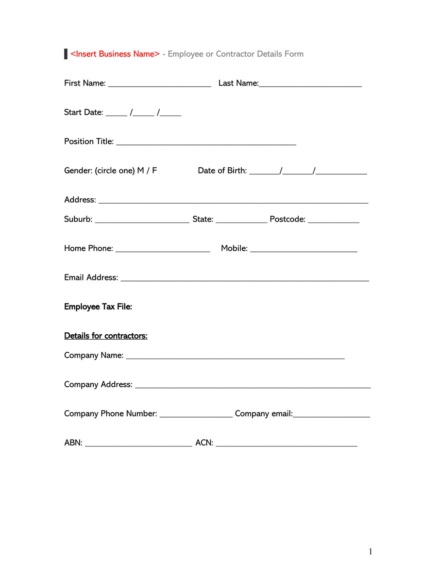 22 Free Job Application Forms (Templates) - Word, PDF