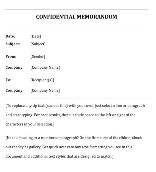 15 Free Memo Templates (Word | PDF) - Edit & Print