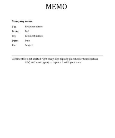 15 Free Memo Templates (Word | PDF) - Edit & Print